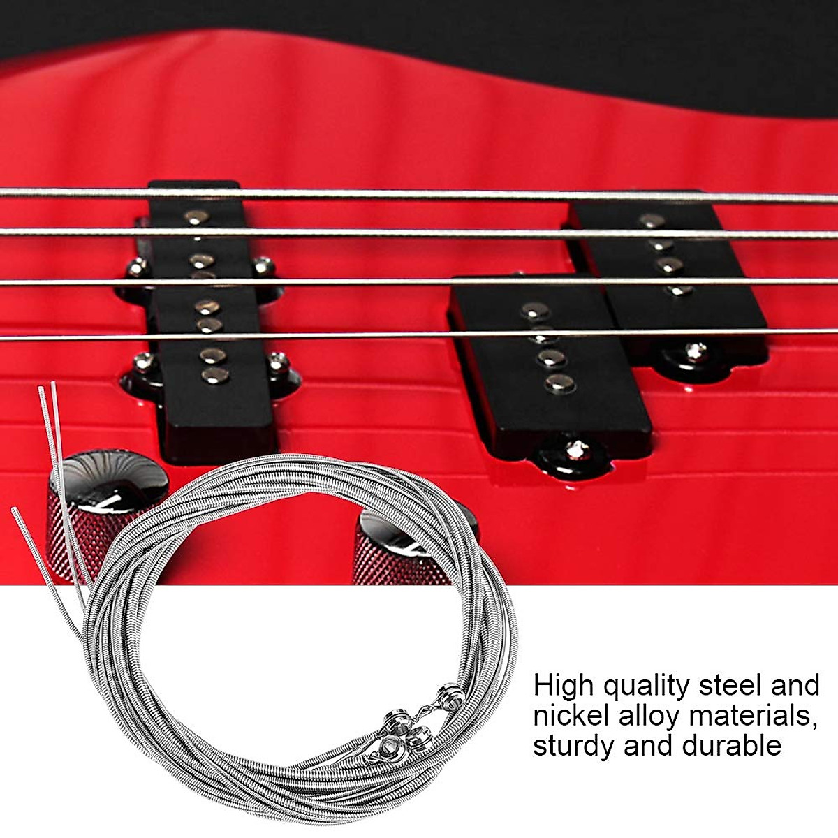 4-String Electric Bass Strings, Replacement Parts Instrument Accessory for 4-String Electric Bass