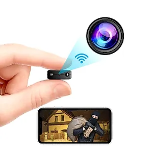 Xpvezl Smallest Smart Home Wireless Camera WiFi Security Camera 1080P HD Hidden Surveillance Cameras Motion Detection Night Vision Indoor App Cellphone Control