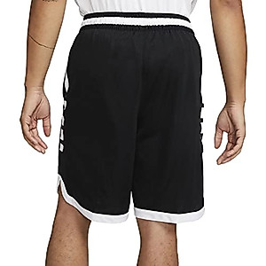 Nike Elite Stripe Basketball Short (Medium, Black/White/White)