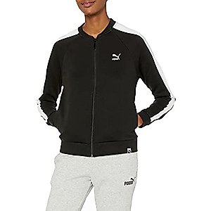 PUMA Women's Archive Logo T7 Track Jacket, Black, S