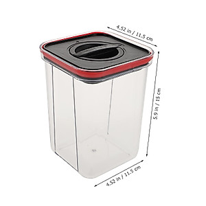 Mobestech Airtight Food Storage Container Plastic Container Vacuum Containers Ml Bean Kitchen Bucket for Airtight Sealed Food Coffee Rotary Seal Lid Leak Grain Flour Switch Empty Bins Rice