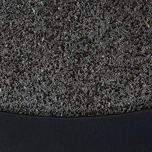 Christopher Knight Home Truda Outdoor 11 Inch Grey Finish Ceramic Tile Side Table, Black Metal