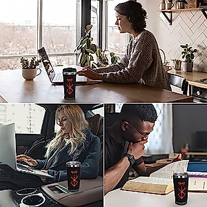 NzpoSt Coffee Mug Simpleness_Berserk Anime_Symbol Coffee Cup Double Insulated Stainless Steel Insulation Cup