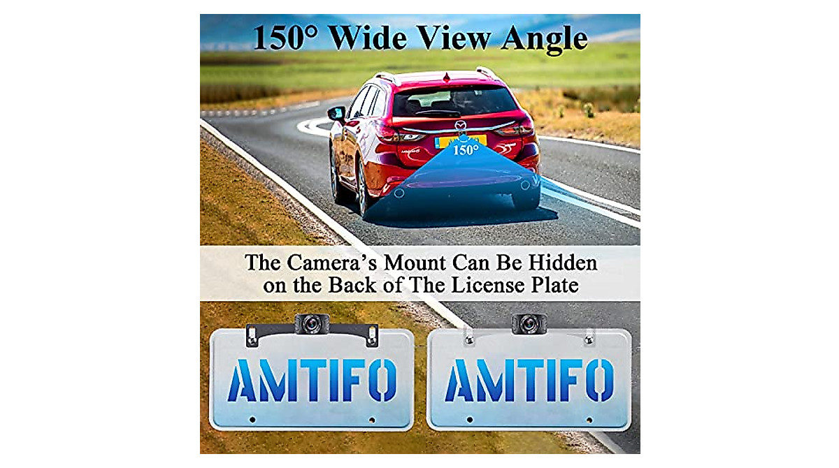 AMTIFO HD 1080P Backup Camera System for Vehicles - Easy DIY Install
