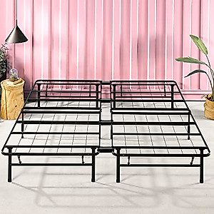 ZINUS SmartBase Tool-Free Assembly Mattress Foundation / 14 Inch Metal Platform Bed Frame / No Box Spring Needed / Sturdy Steel Frame / Underbed Storage, King