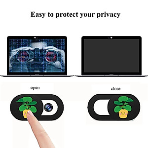 Computer Camera Cover Webcam Sliding Front Camera Cover Webcam Ultra-Slim Privacy Cover for Laptop, PC, Smartphones, Tablets, Noteboook Pro, etc