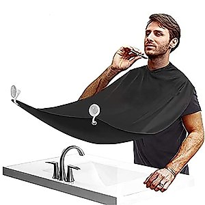 Beard Catcher Apron Shaping Tool Trimmer For Shaving And Trimming Beard Cape For Men With 2 Suction Cups And Hook Accessories - Beard Hair Care Catcher For Shaving Grooming Smock Beard Hair Catcher