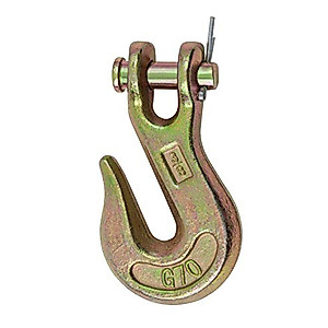 Mytee Products (10 Pack) 3/8 Grade 70 Clevis Grab Hooks Wrecker Tow Chain Flatbed Truck Trailer