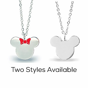 FIKA Mickey Pendant Necklace Cremation Ashes Remembrance Urn Pendant Necklace Jewelry Filling Kit Included (Mickey)