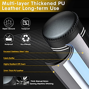 GIKPAL Freestanding Punching Bag 67'' -182lbs Heavy Boxing Bag Free Stand Kickboxing Bag with 2 Hand Warps for Adults Youth Men