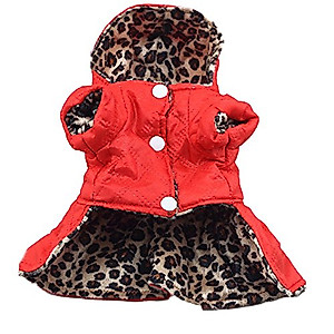 Cotton Clothes Hoodie Puppy Pet Tops Dress Dogs Leopard Pet Clothes Chihuahua Puppy Dog XXL/XXXL Crash Tested Dog for Car