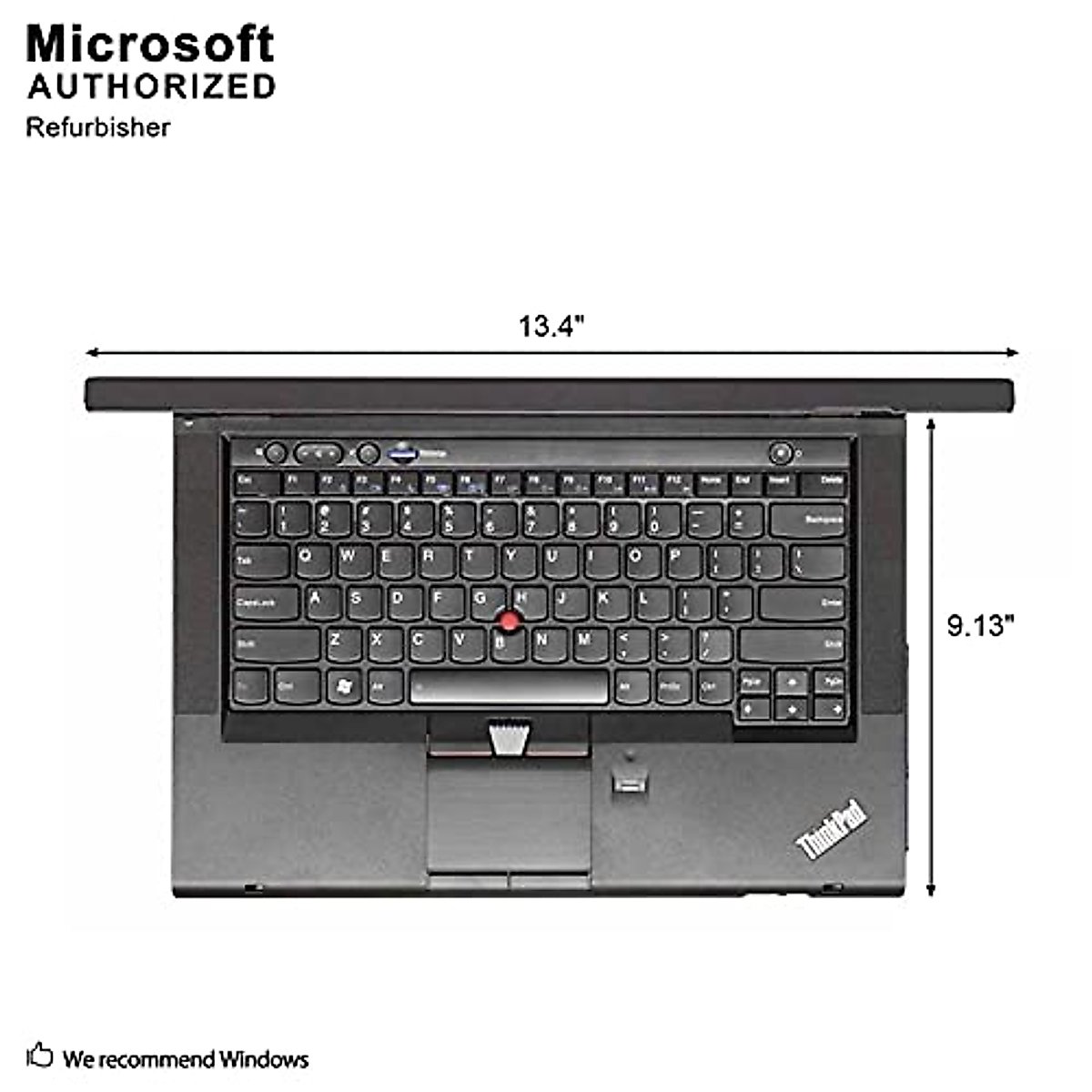 Lenovo ThinkPad T430 Business Laptop Computer, Intel Dual Core i5 2.50GHz up to 3.2GHz, 8GB DDR3 Memory, 256GB SSD, DVD, Windows 10 Professional (Renewed)