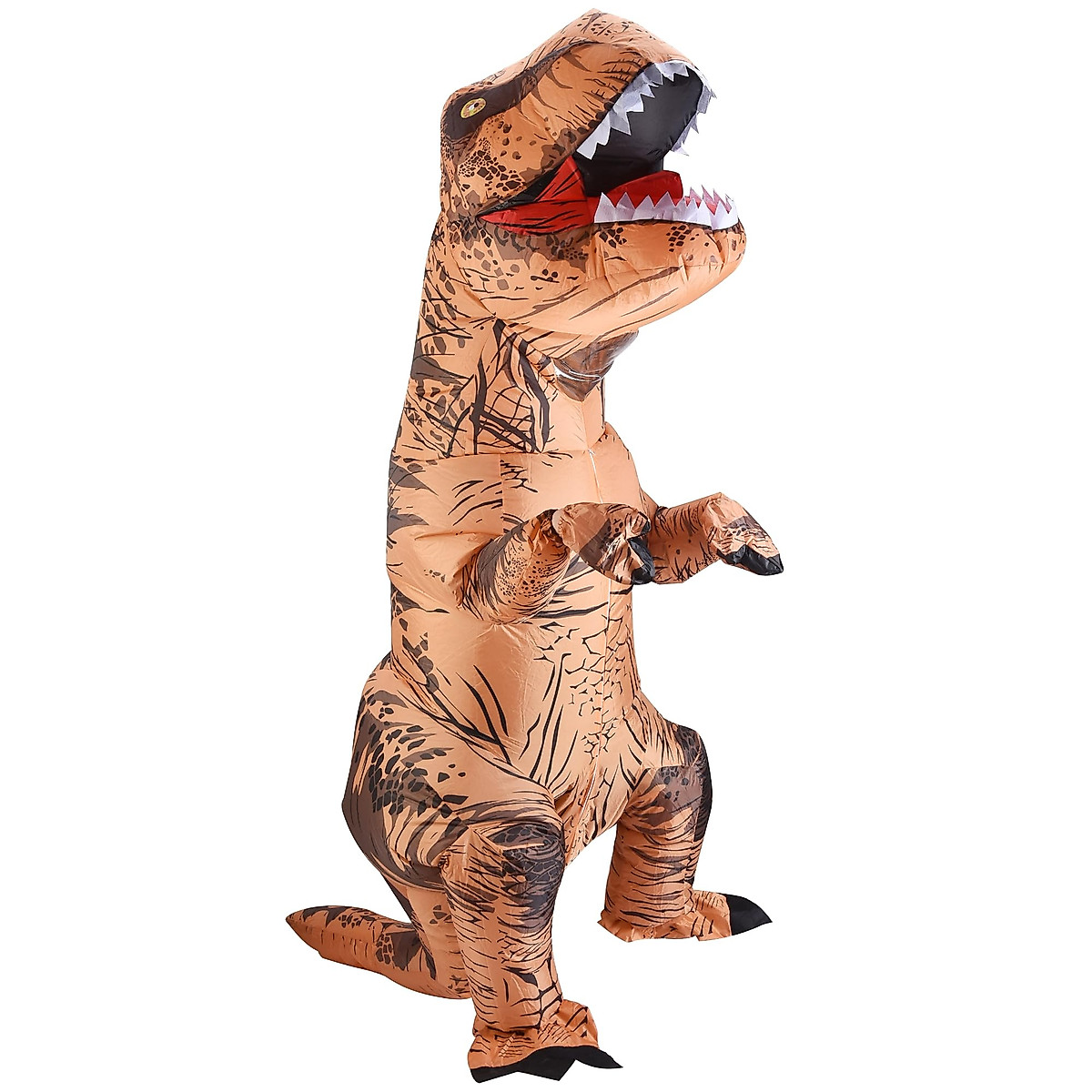 Lulu Home Halloween Dinosaur Costume, Inflatable T-Rex Dinosaur Costume for Adults, Brown (7.5FT)