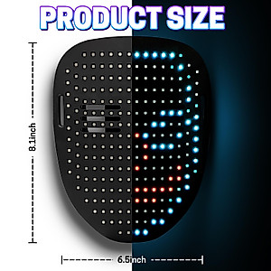 SPONDSOPH Halloween Led Mask Toys For Boys Girls Kids Age 5 6 7 8 9 10 11 12 Year Old 2023 Light Up Face Masks Toy