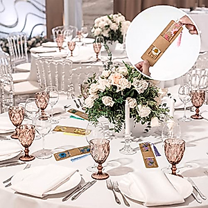 100 Pcs Resin Bookmark Holder Kraft Bookmark Sleeves Brown Book Markers Cover Holder Blank Display Cards for DIY Bookmark Wrapping Small Business Packaging Supplies Valentines Gift Party Favor, 2 Size