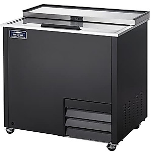 Arctic Air AGF36 36-Inch 4-Shelf Glass Froster with Sliding Lid, Black Exterior, 1/6-HP, 115v