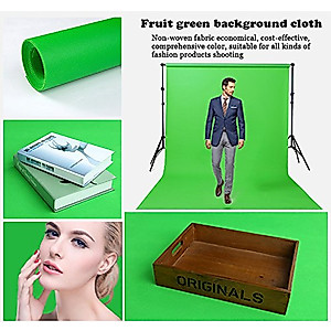 LYLYCTY Background 5x7ft Non-Woven Fabric Solid Color Green Screen Photo Backdrop Studio Photography Props LY063