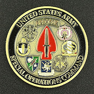 United States Army Special Operations Command Commemorative Coin Bronze Plated Challenge Coin Military Fans Collectible Gift