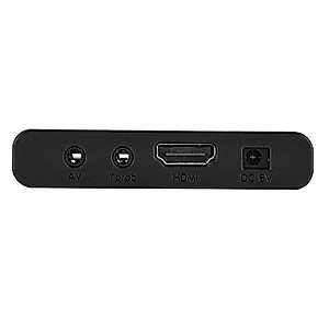 1080p HD Media Player, Mini MP4 Player Stereo Surrounding Sound with AV/HDMI/VGA/YPbPr Output with Remote Control Supports SD Cards and USB Drives Devices(US Plug)