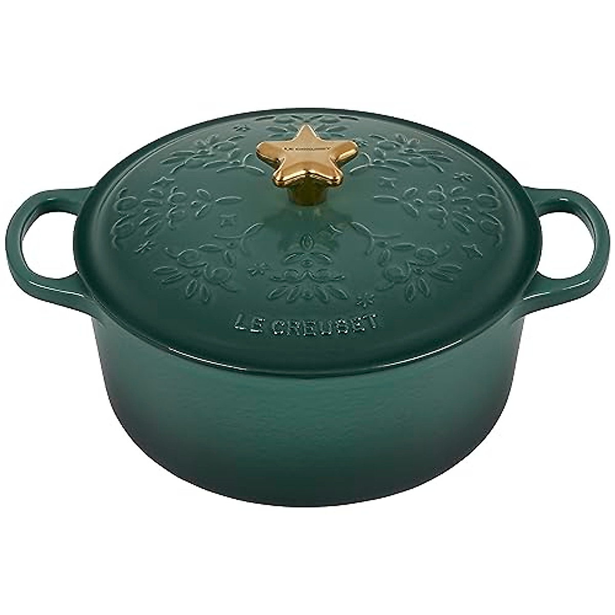Le Creuset Noël Collection Enameled Cast Iron Holiday Tree Round Dutch Oven, 4.5 qt., Artichaut