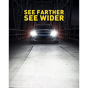 AUXITO Upgraded H11 LED Bulbs, 20000LM 100W Per Set, 6000K Cool White, H8 H9 LED Light Bulbs for Replacement, Plug and Play, Pack of 2