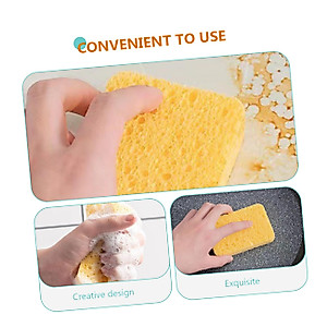 Mobestech 10Pcs Desk Cleaner Ceramics Nubuck Cleaner Cellulose Scrub Sponge rag Tableware Cleaning Supplies no Scratches Sponge Cleaning Brush dishwashing Supplies Clothing