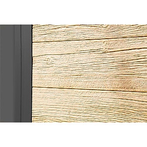 Arrow 10' x 8' Ironwood Galvanized Steel Hybrid Outdoor Shed Kit, Anthracite