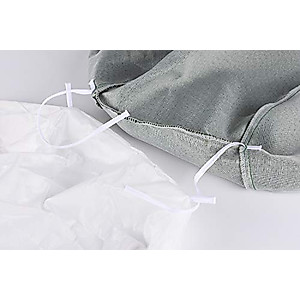 AMTOOCH Double Layer Bean Bag Chair Cover Beanless Bag Recliner Washable Memory Foam Bag Plush Animal Stuffed Storage Footstool Seat Lounge Chair Lined(Beanbag Cover Only)