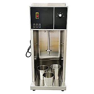 PreAsion 110V Ice Cream Blender Maker Mixer Stir Machine Auto Swirl Ice Cream Shaker Blender Mixer Soft Ice Cream Blender Yogurt Blending Mixer Machine 3400r/min,3 Hand Cups