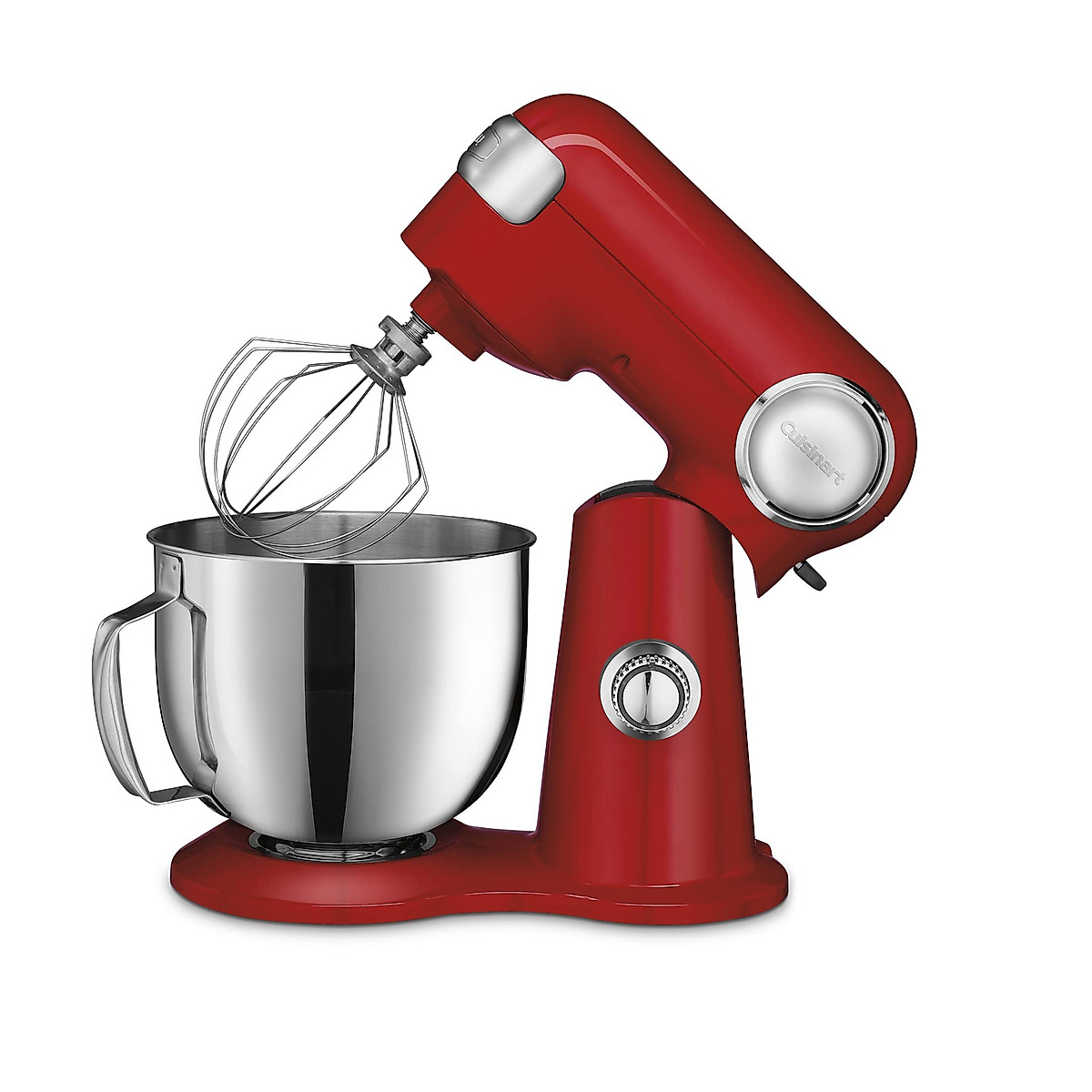 Cuisinart SM-50R 5.5-Quart Stand Mixer, Ruby Red (Renewed)