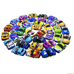 Tockrop 30 PCS Pull Back and Let Go Racer Cars Toys Bright Color Back Cars - Pack of 30 - Assorted Car Colors - Perfect Easter Egg and Pinata Filler