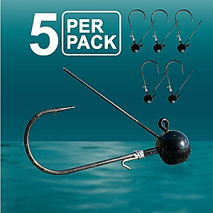 Reaction Tackle Tungsten Ball Jig - 1/8oz - 1/0 hook- Weedless
