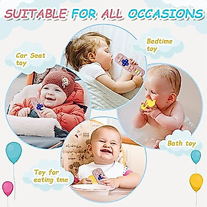 2 PCS Baby Teething Toys, Baby Teethers Set for 0-6, 3-6 Months & 6-12 Months, Remote Control Shape Teether, Duck Shape Teether, Baby Chew Toys Set, Baby Essentials, Infant Toys, Gift for Mum-to-Be