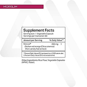 Anew Vita Morislim w/Morosil | Antioxidant Boost | Immunity Support | Moro Red Orange | 60 Vegetable Capsules | Non-GMO | Gluten Free | Made in USA