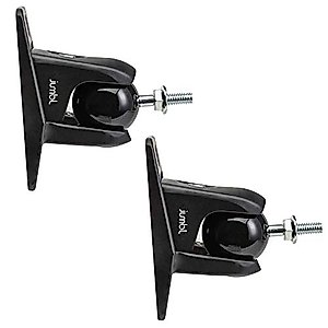 Jumbl SINSB7B ProGrip Ultra Stainless Steel Speaker Wall Mount Bracket, Black, Pair of 2