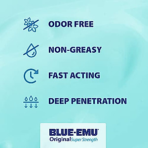 Blue Emu Muscle and Joint Deep Soothing Original Analgesic Cream, 1 Pack 2 oz