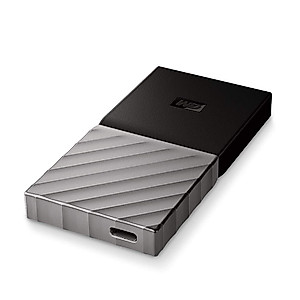 WD 512GB My Passport SSD Portable Storage - USB 3.1 - Black-Gray - WDBKVX5120PSL-WESN