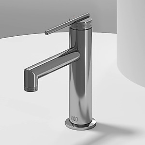 VIGO Sterling 7'' H Single Handle Single-Hole Bathroom Faucet in Chrome-VG01049CH