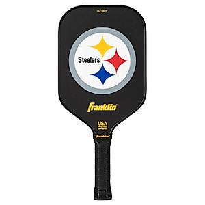 Franklin Sports NFL Pittsburgh Steelers Pickleball Paddle - Pickleball X - Polypropylene Core, Team Logo - NFL Official Licensed Product