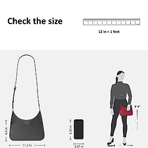 Kate Spade New York Aster Leather Crossbody, Shoulder Bag, Black