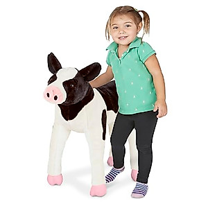 Melissa & Doug Giant Calf - Lifelike Stuffed Animal Baby Cow (2 feet tall)