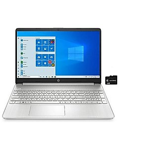 2021 HP 15.6 inch FHD IPS Touchscreen Intel Core i5-1035G1 1.0 GHz up to 3.6 GHz 32GB DDR4 2666 MHz 1TB SSD Windows 10 Home, 64-bit with GOLDOXIS Card 32GB RAM|1TB SSD Natural silver