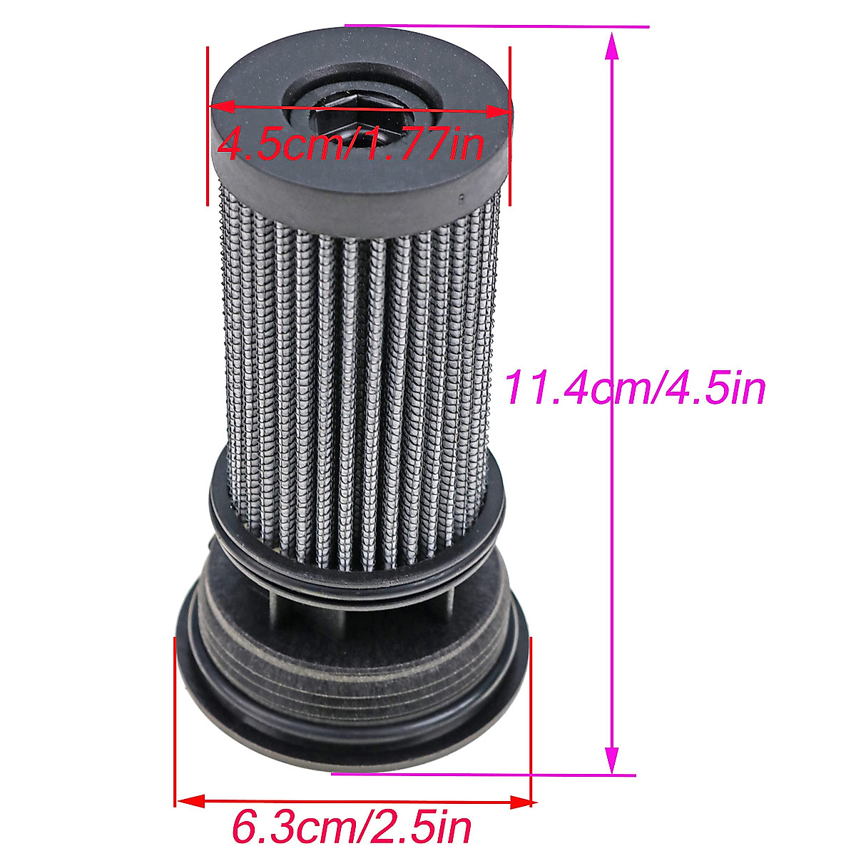 JEENDA 2PK Hydro Filters Replaces 116-0164 117-0390 15907 Compatible with Exmark Lazer Z AS E S X Series-48 52 60 72 Inch Toro Z Master Parker HTE HTJ HTG Series (2)