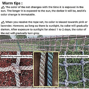EkiDaz HXRW Rope Net Kids Rope Climbing Net Cargo Netting for Indoor Outdoor Balcony Stairs Protective Safety Net Playground Sets for Backyards (Size : 2 * 4m(6.6 * 12.12ft))