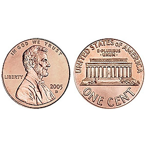 Flintski Jewelry US Penny 1/20th Gold Filled Coin Edge Coin Bezel Pendant