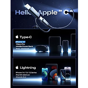 [Safety Certified] iPhone 15 Car Charger, LISEN Fast Charging 48W Cigarette Lighter USB Charger iPhone USB C Car Charger with 2-in-1 USB C and Lightning Cable for iPhone 15, Red