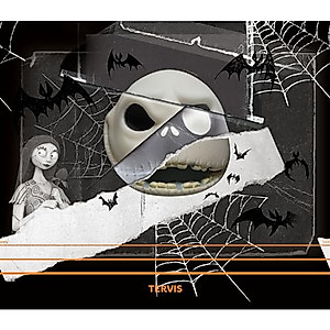 Tervis Venture Water Bottle Disney - Nightmare Before Christmas Midnight Nightmare Triple Walled Insulated Tumbler Travel Cup Keeps Drinks Cold & Hot, 36oz, Stainless Steel