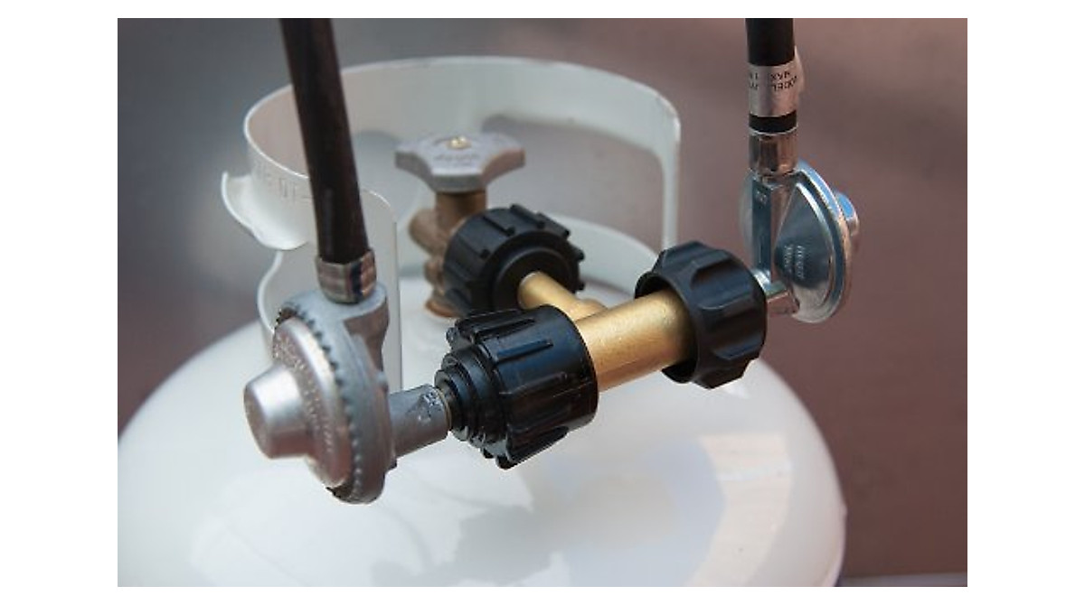 Pizzacraft Propane Tank T-Valve: Run 2 Devices at Once!