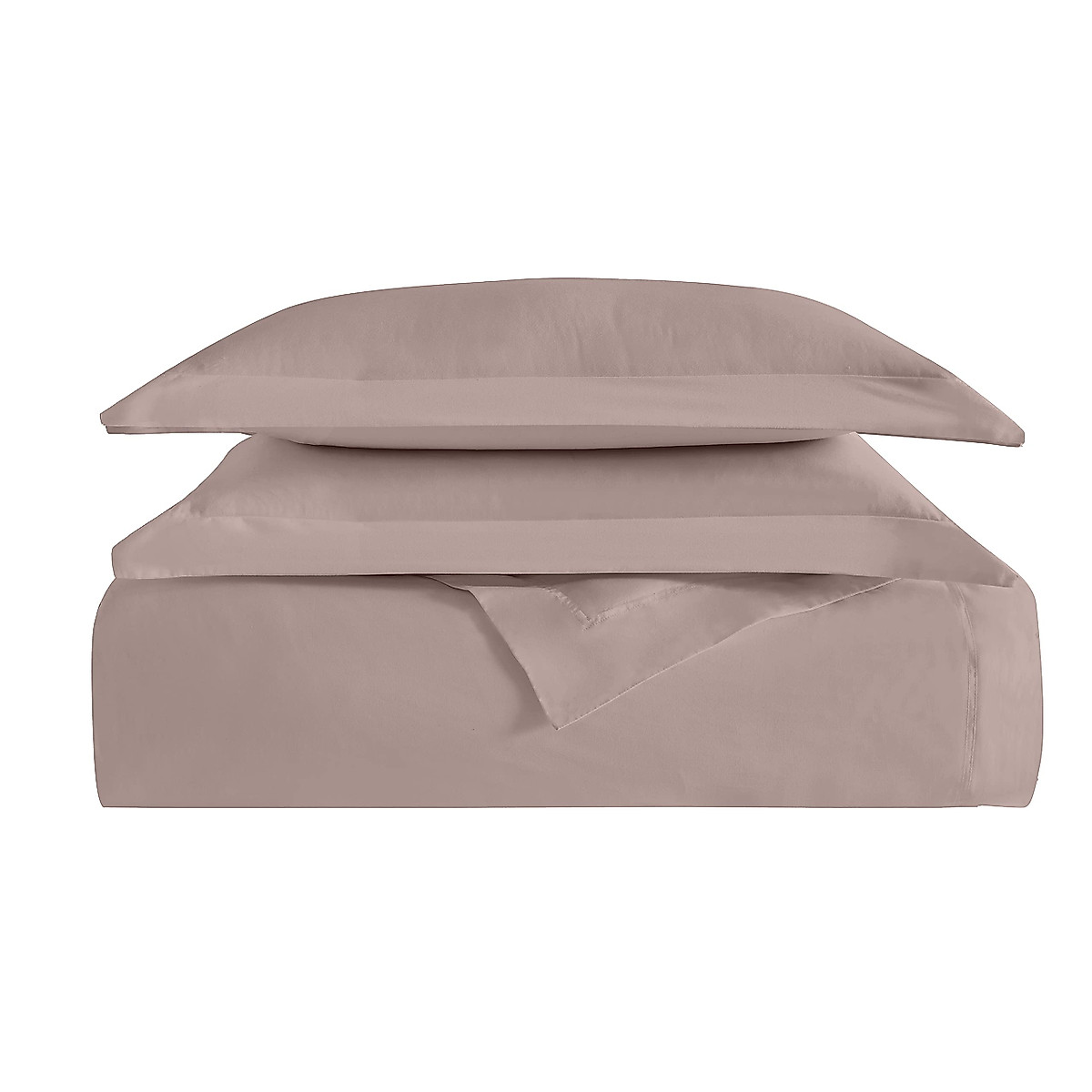 Vince Camuto - 400 TC Full/Queen 3 Piece Duvet and Sham Set - Percale Cotton Collection - Blush