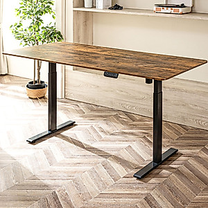 Electric Standing Desk Frame Height Width Adjustable Desk DIY Workstation Ergonomic Adjustable Electric Desk Legs 43 ” to 78.5 ” Raising Desk with Memory Controller Motorized Electric Table Black